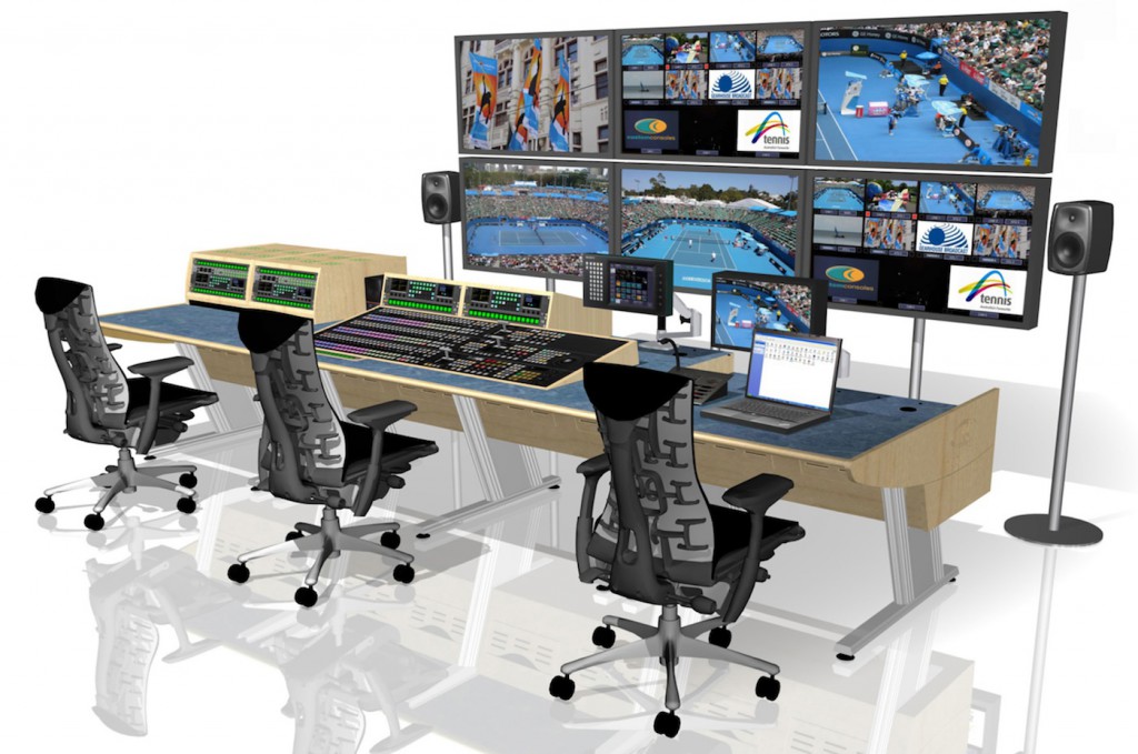 Gearhouse Broadcast selects 28 Custom Consoles desks for Australian Open