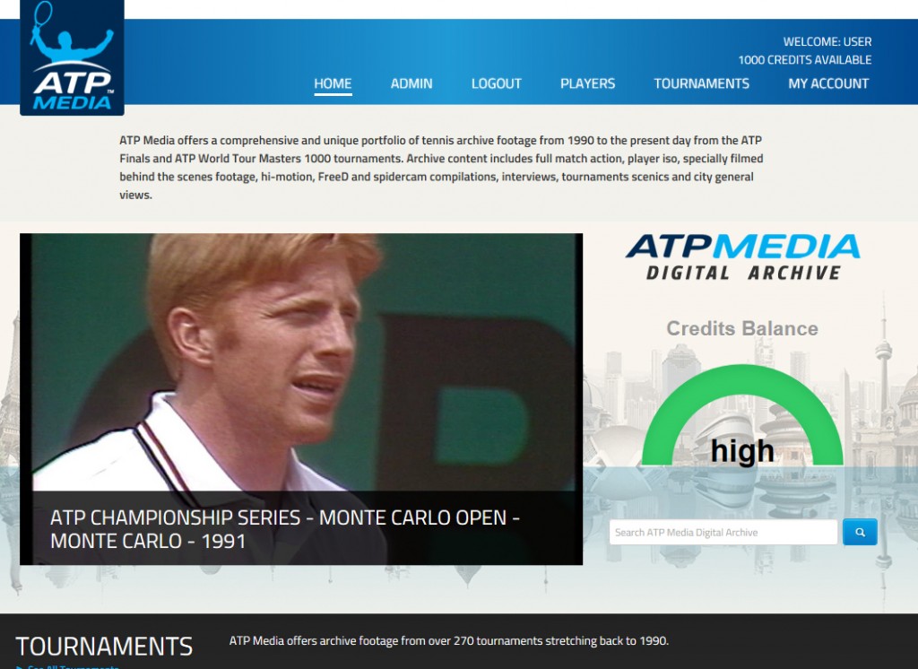 ATP Media launches new ATP World Tour Archive