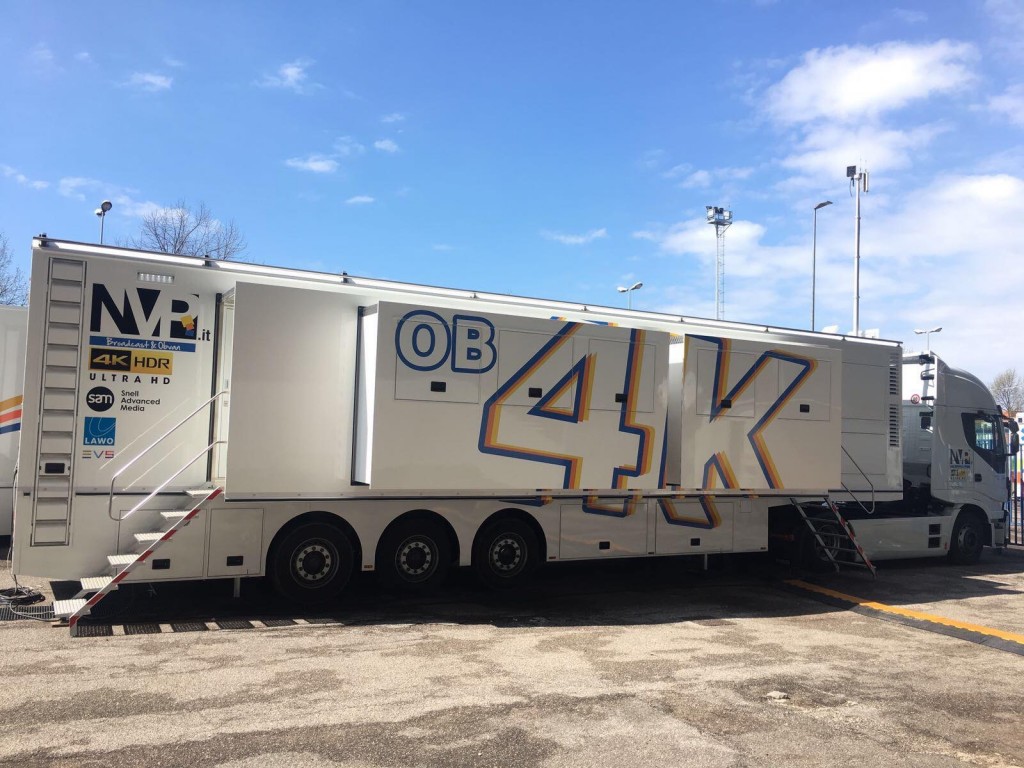 Italy’s NVP launches multifunctional new OB truck for sports and more