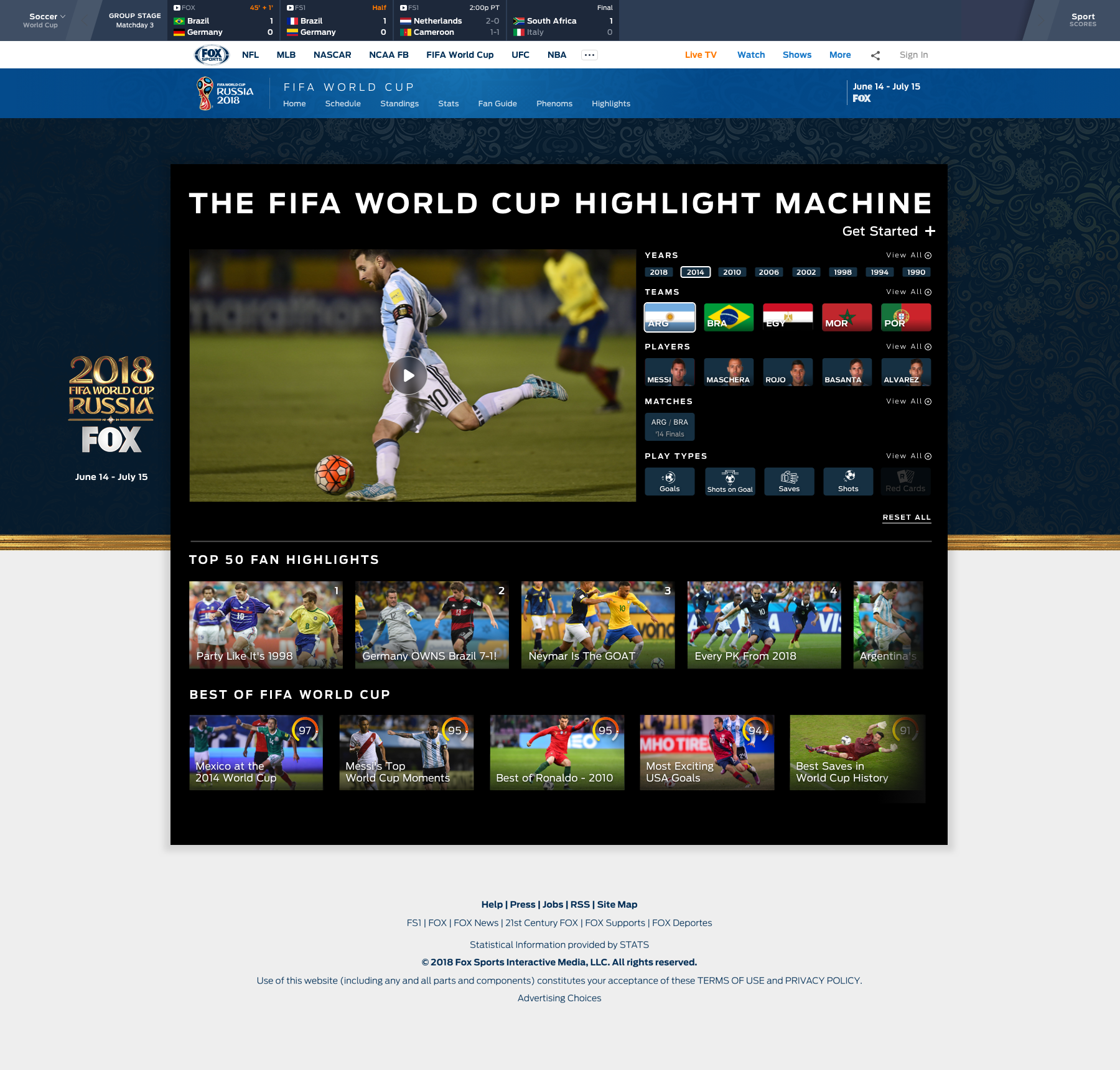 Fox Sports previews FIFA World Cup digital plans with plenty of video ...