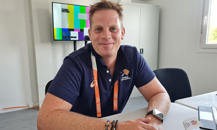 Live from Budapest: Director of broadcast at World Athletics James Lord ...