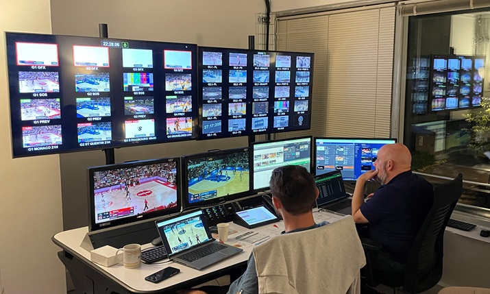 Inside the remote production of Ligue Nationale de Basket