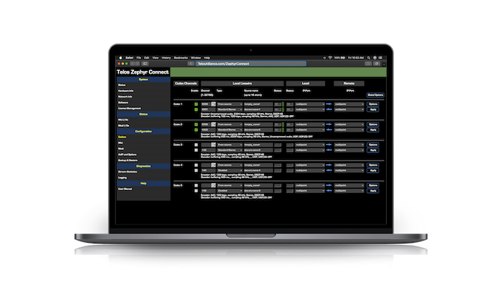 Telos Alliance presents Zephyr Connect software multi-codec gateway