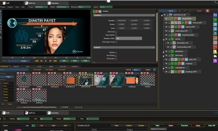 NAB 2025: RT Software to preview Swift NxT graphics platform